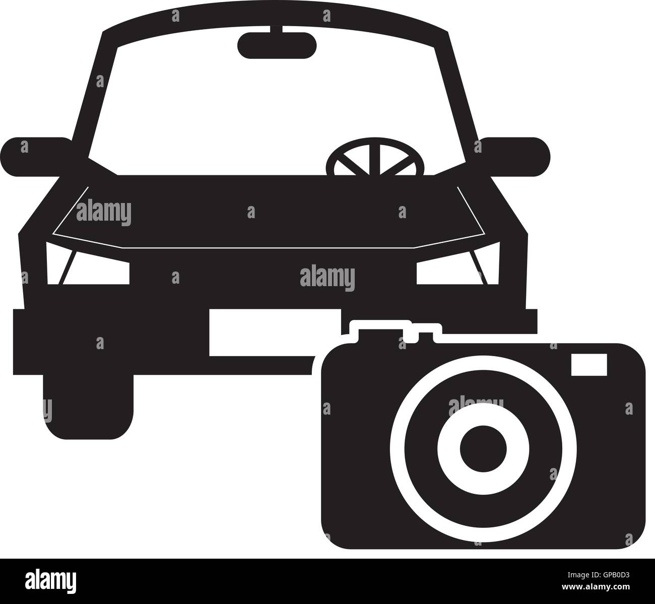 car and photographic camera icon Stock Vector Image & Art - Alamy