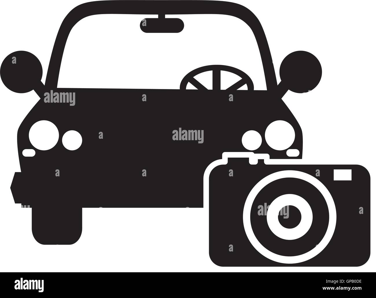 car and photographic camera icon Stock Vector Image & Art - Alamy