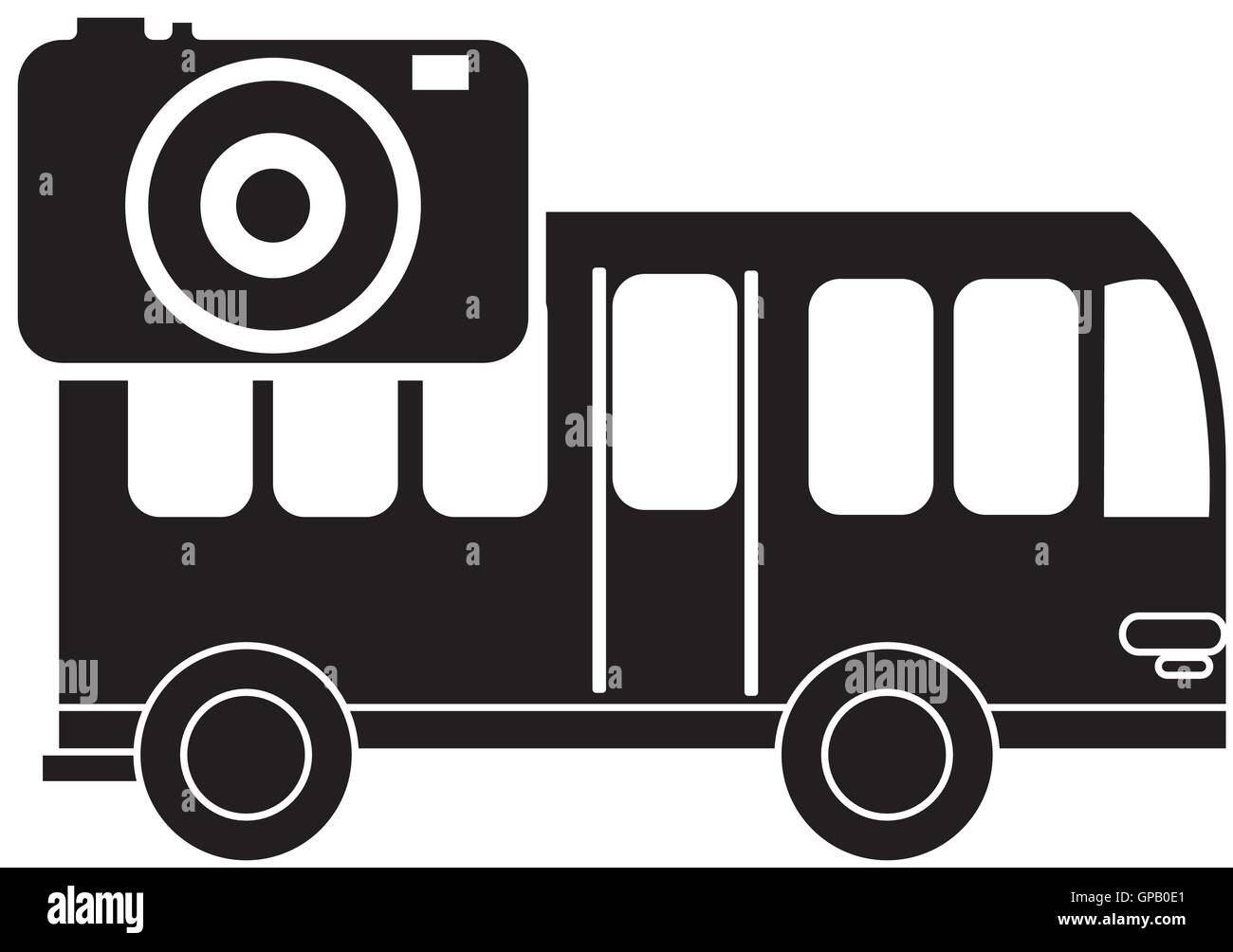 Shutter bus stop Stock Vector Images - Alamy