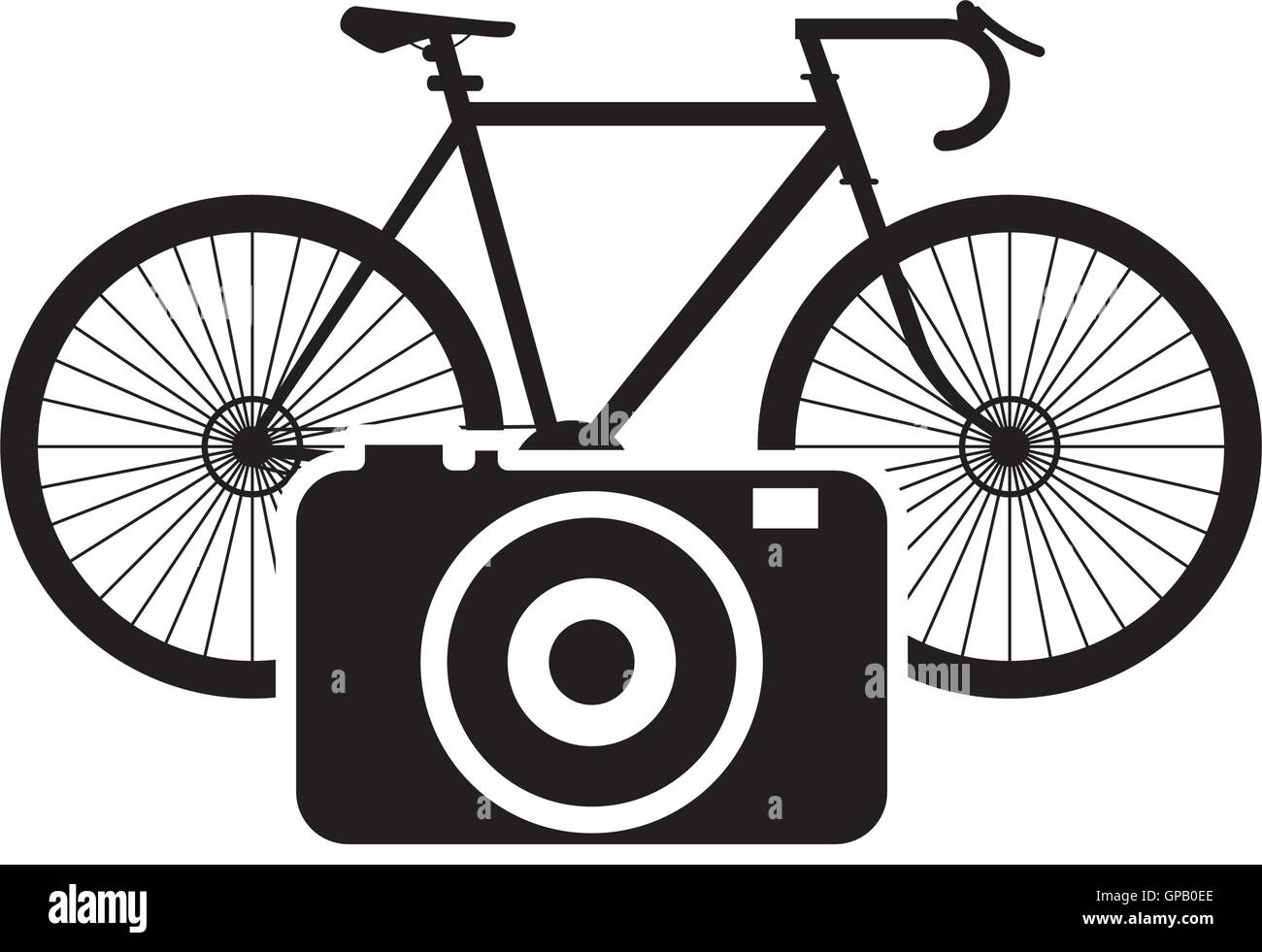 bike or bicycle and camera icon Stock Vector Image & Art - Alamy