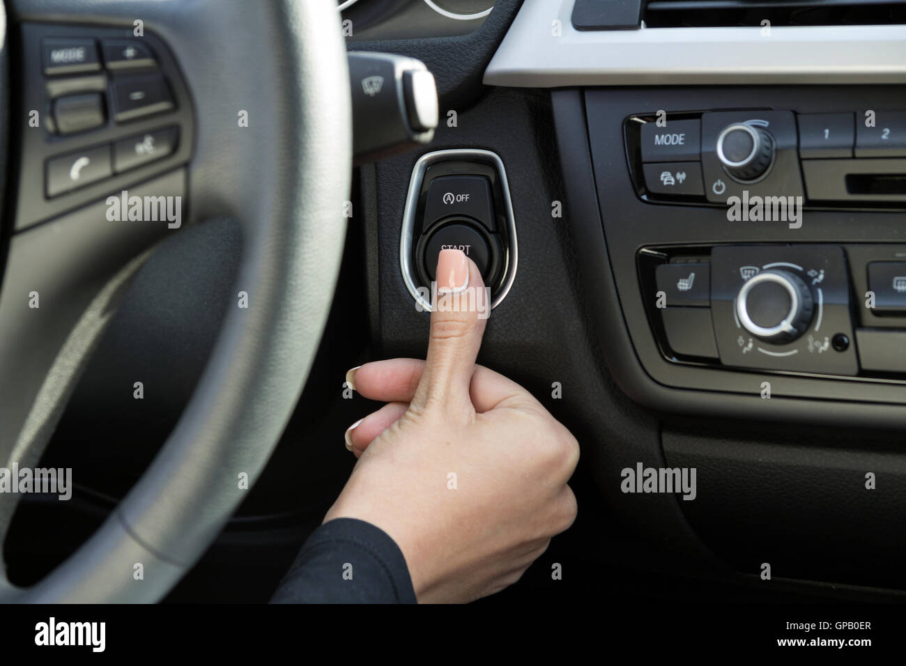the hand of a girl in a car Stock Photo - Alamy