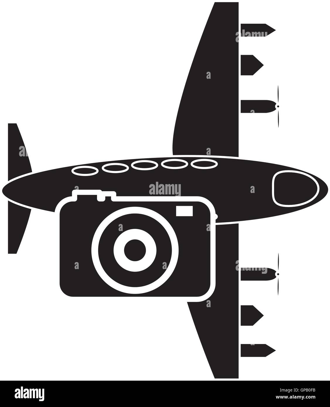 Photographing aircraft Stock Vector Images - Alamy
