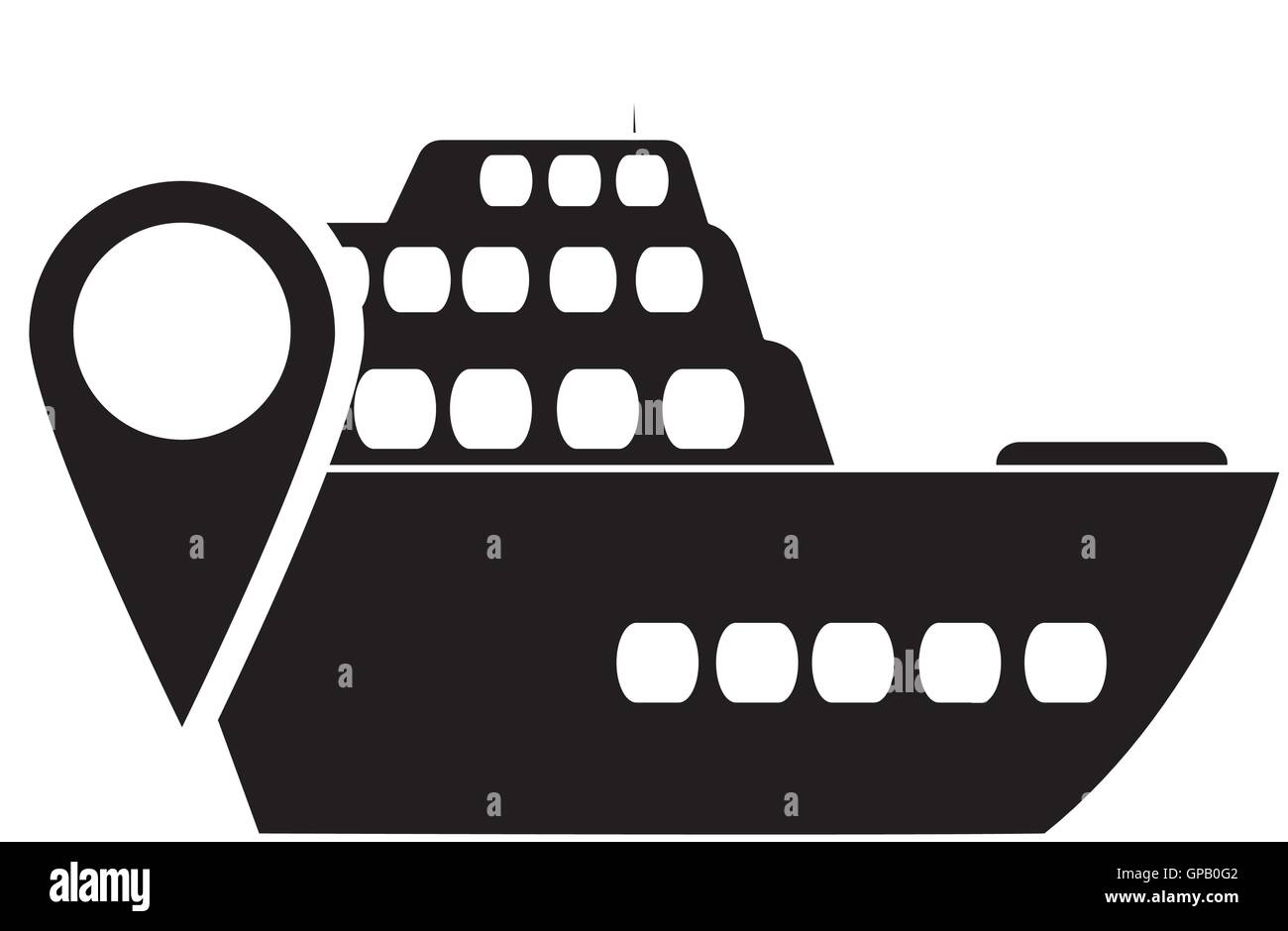 Steam boat point Stock Vector Images - Alamy