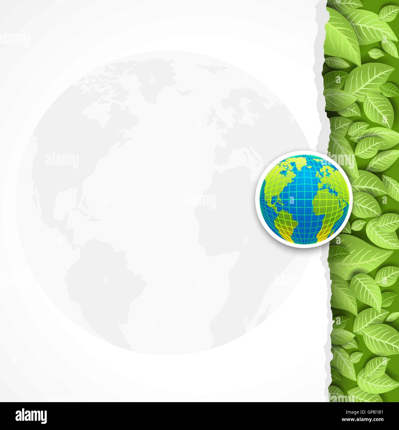 Eco concept with globe Stock Vector Image & Art - Alamy