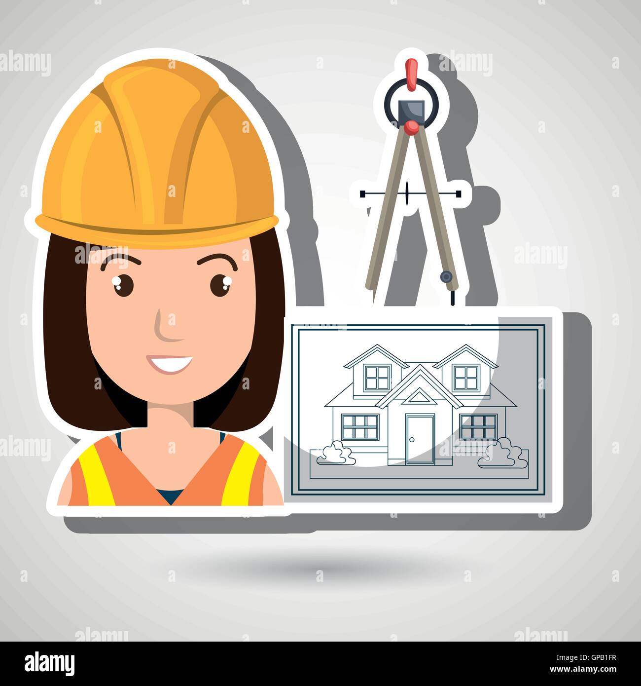 Black female architect Stock Vector Images - Alamy