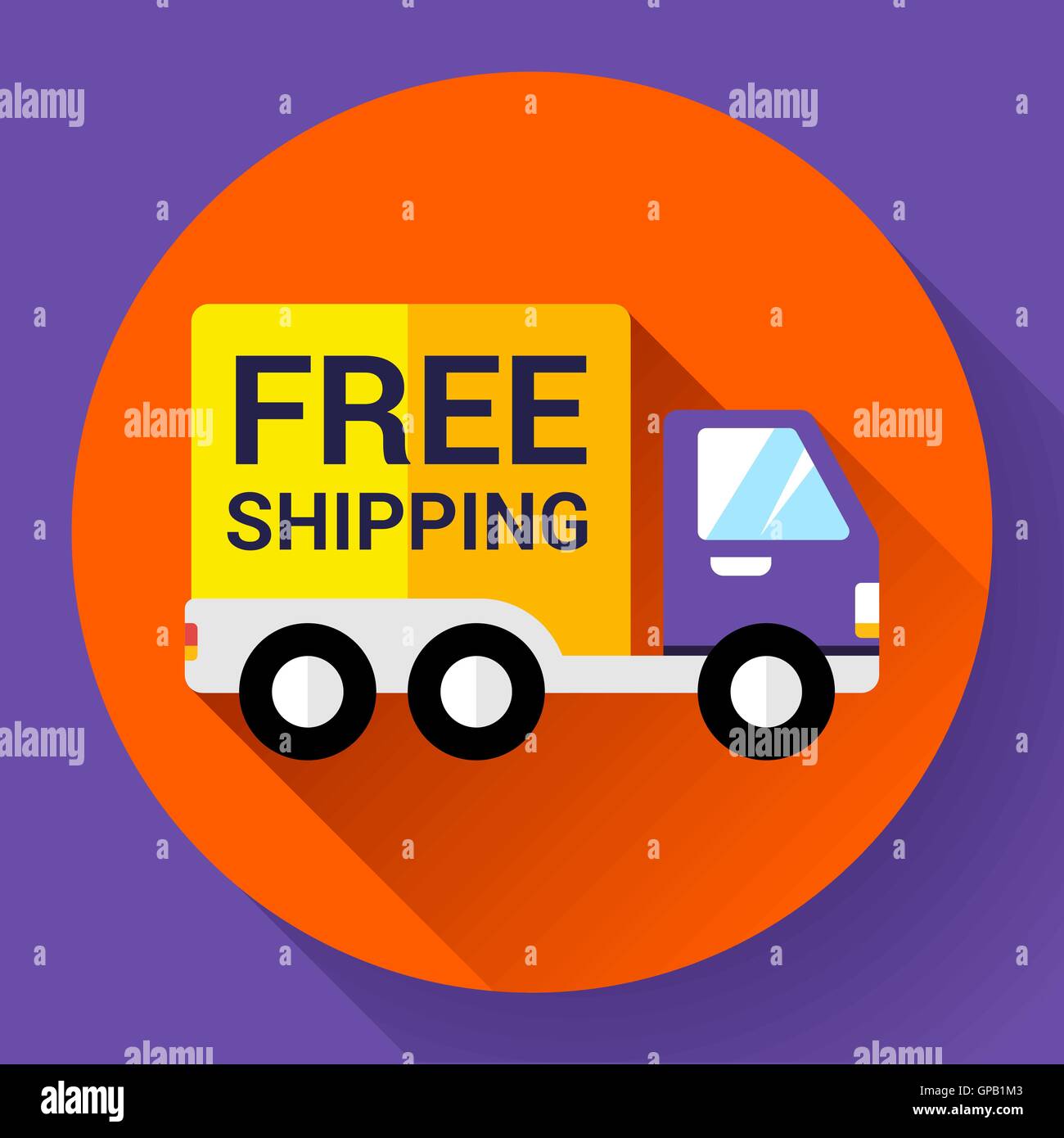 Car Shipping icon. Fast and free delivery concept Stock Vector Image ...