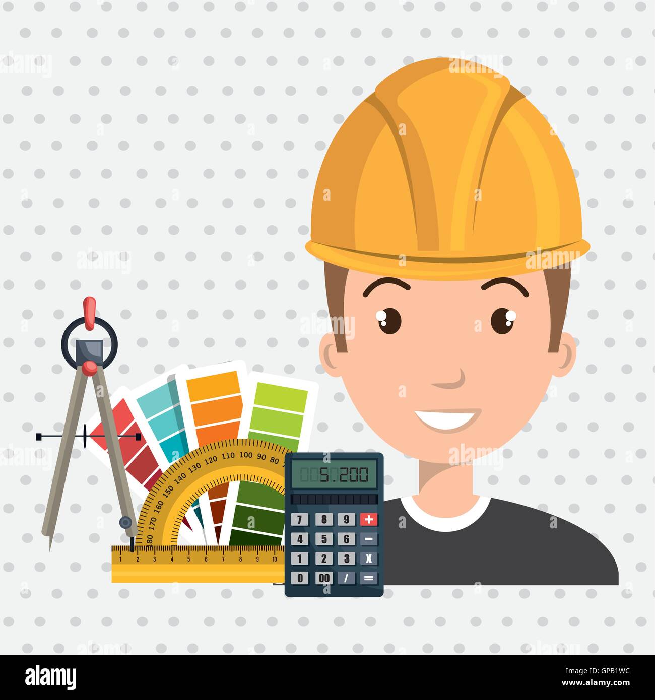 architect tool man work Stock Vector Image & Art - Alamy