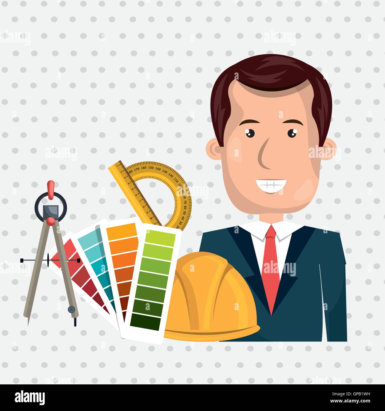 architect tool man work Stock Vector Image & Art - Alamy