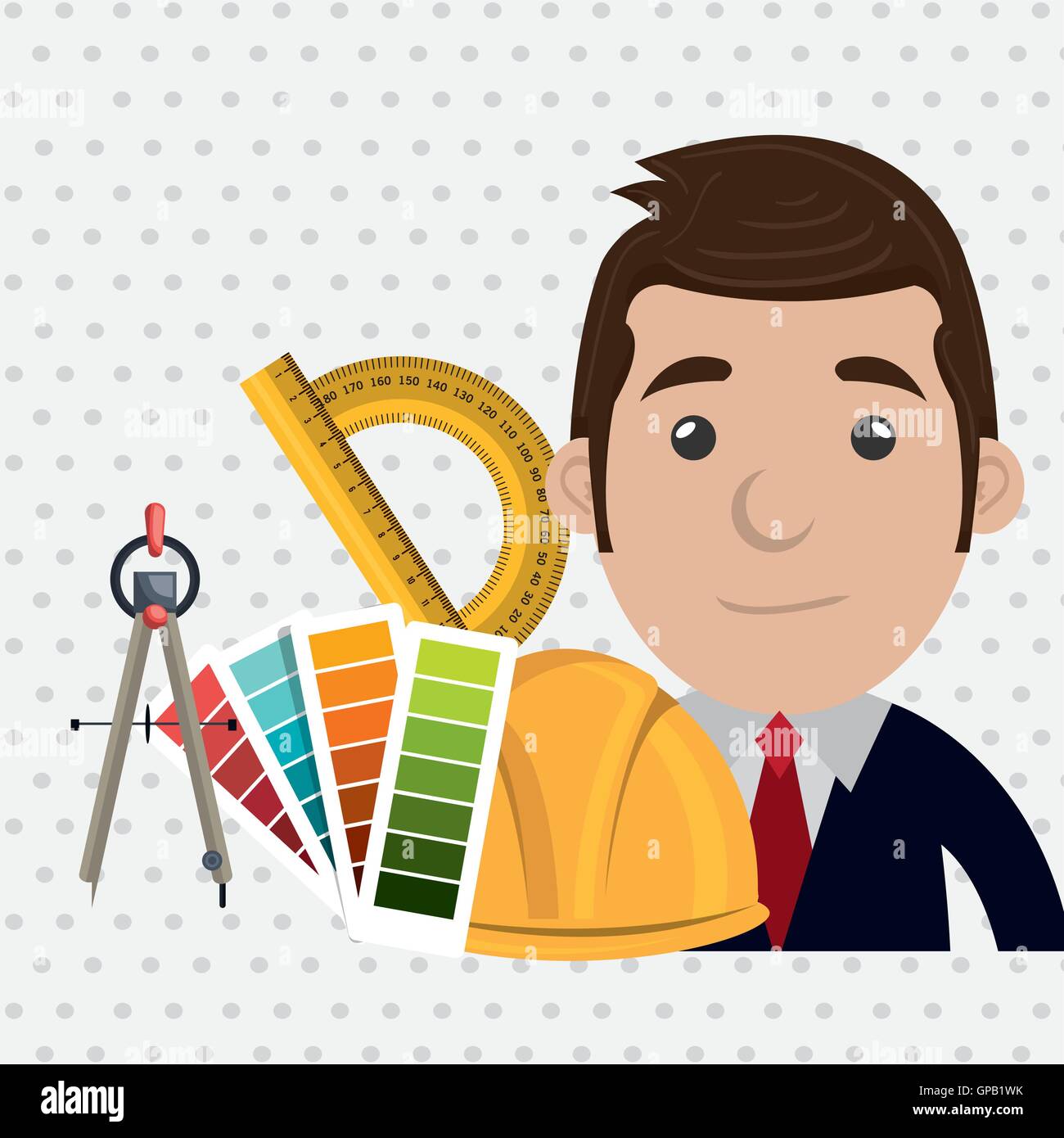 architect tool man work Stock Vector Image & Art - Alamy