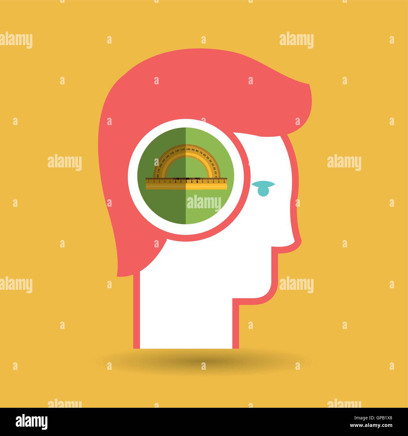 silhouette protractor geometry Stock Vector Image & Art - Alamy