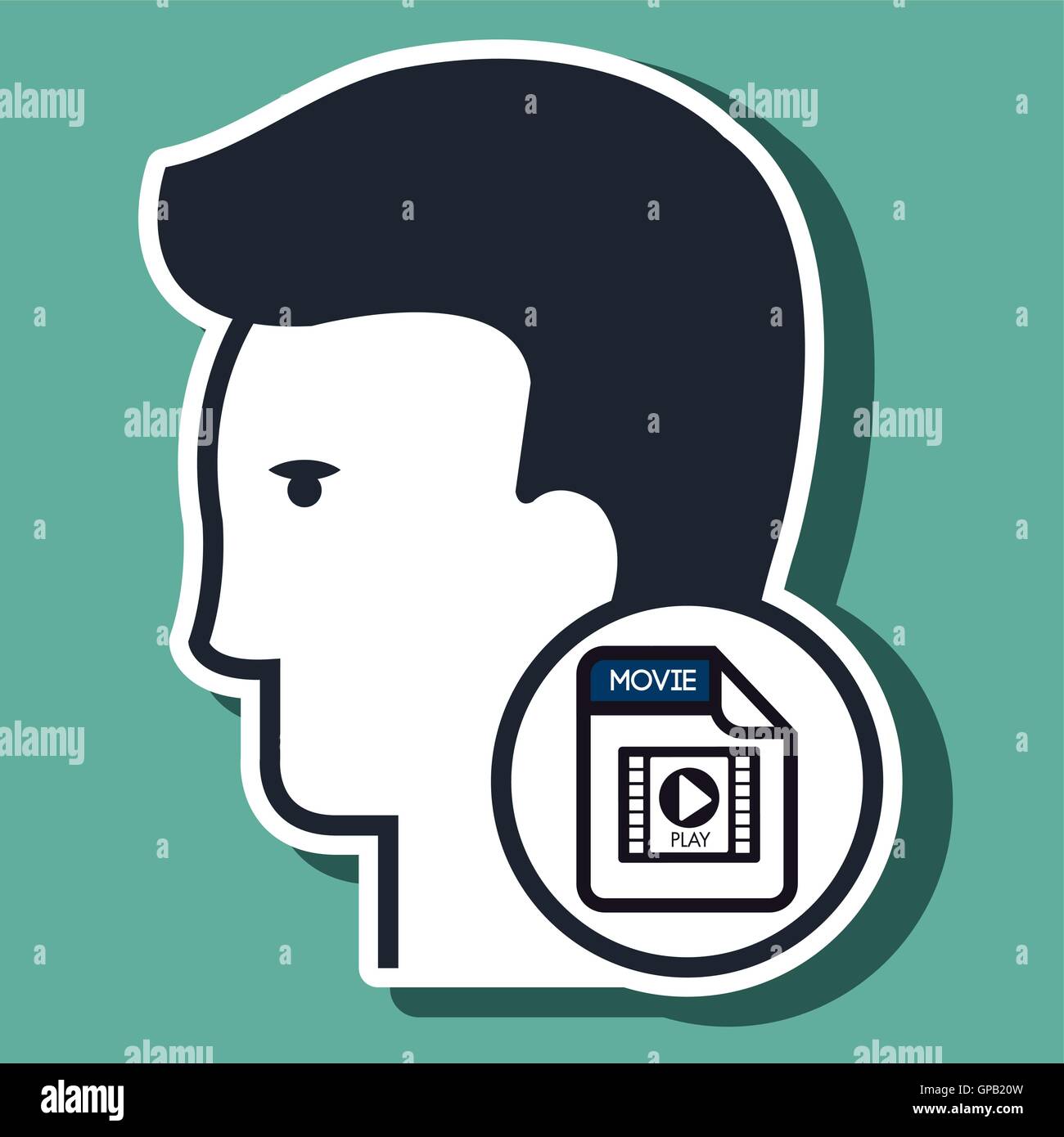 silhouette multimedia icon Stock Vector Image & Art - Alamy