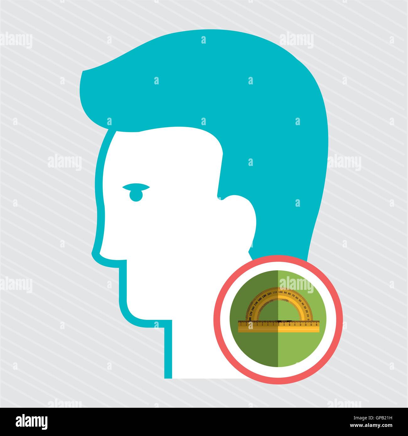 silhouette protractor geometry Stock Vector Image & Art - Alamy