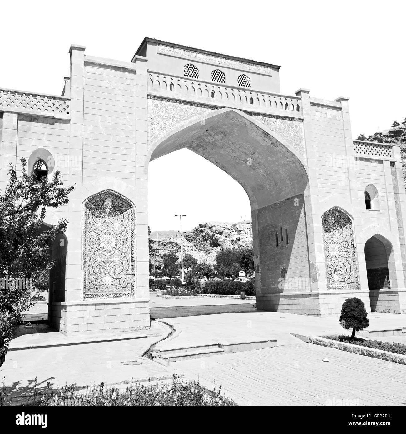 in iran shiraz the old gate arch historic entrance for the old city and ...