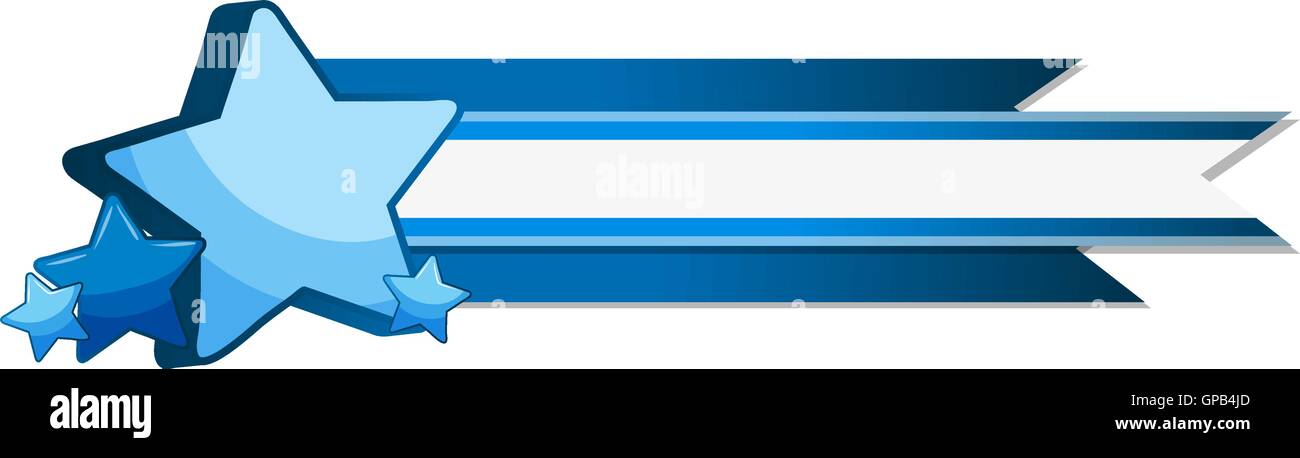 Label design with blue stars illustration Stock Vector Image & Art - Alamy