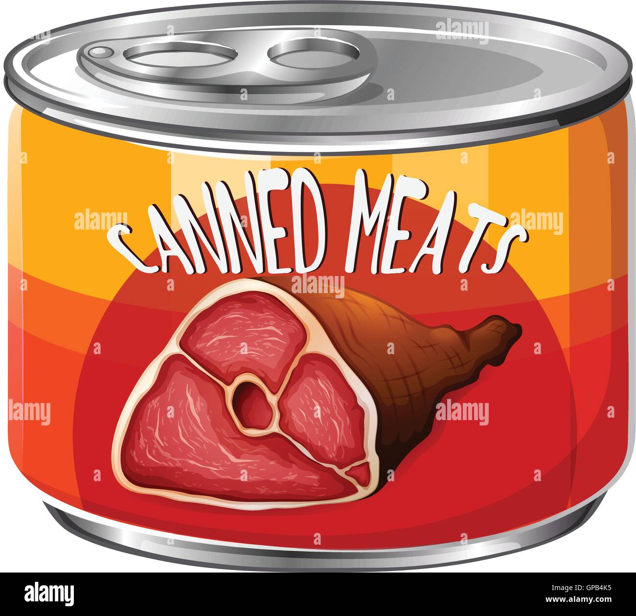 Canned meats Stock Vector Images - Alamy
