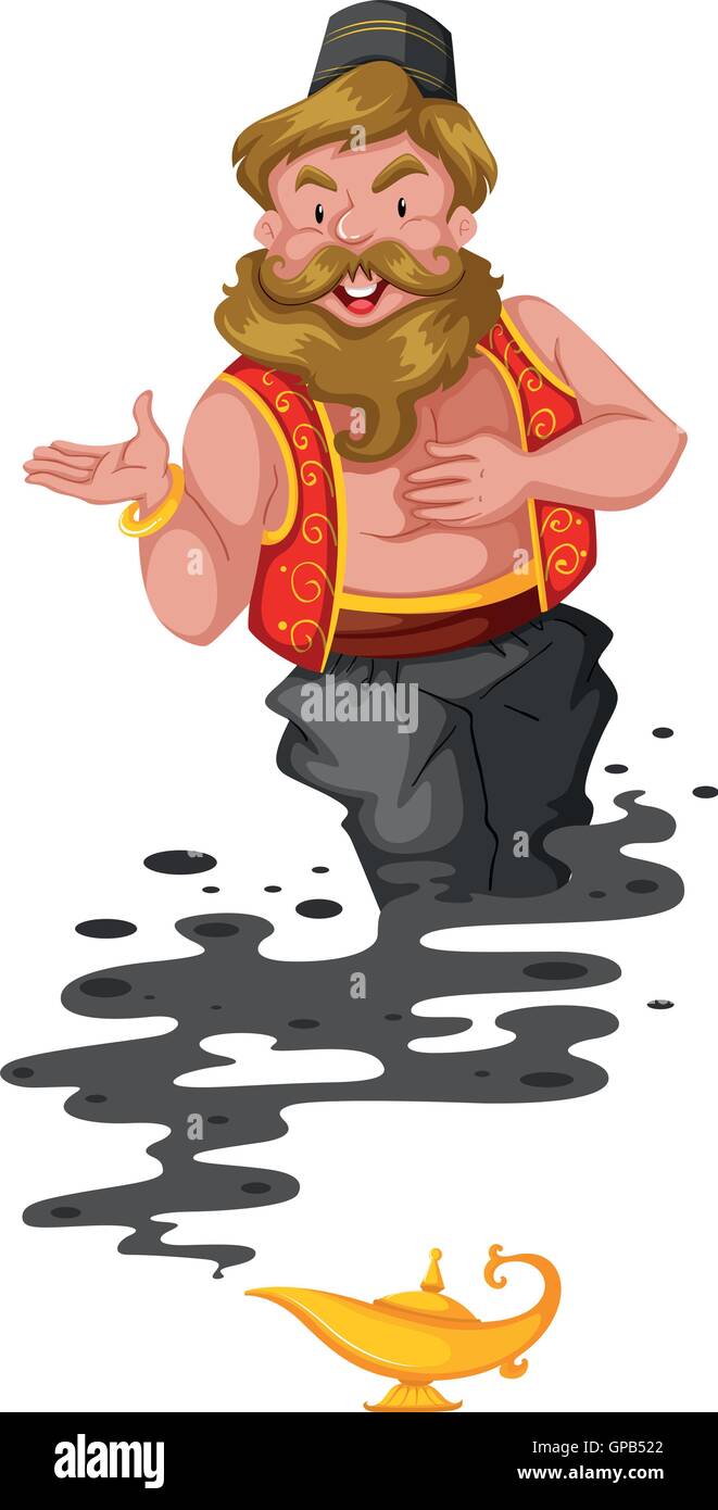 Flying genie Stock Vector Images - Alamy