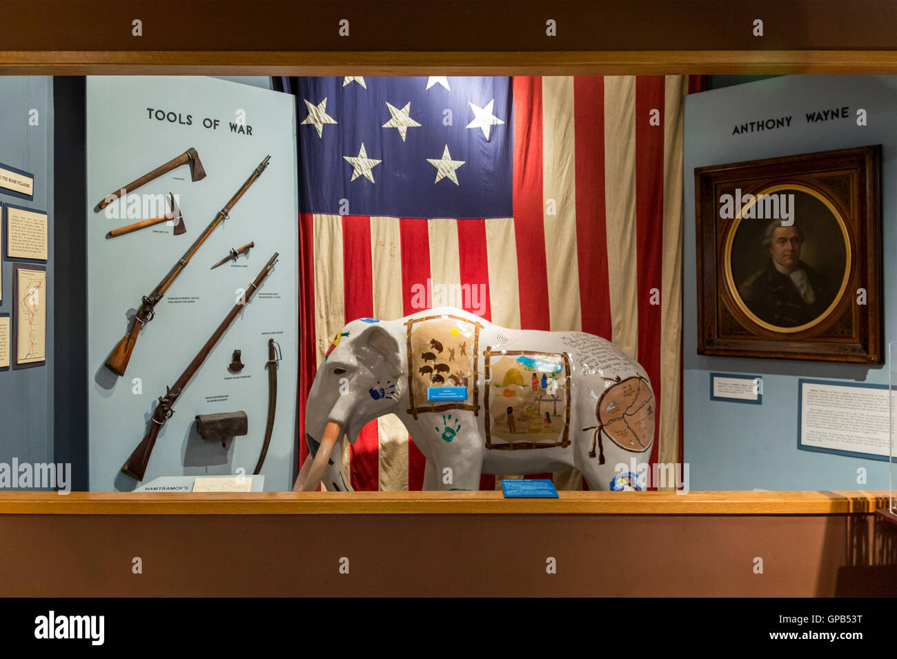 Fort Wayne, Indiana - A display at The History Center, a museum ...
