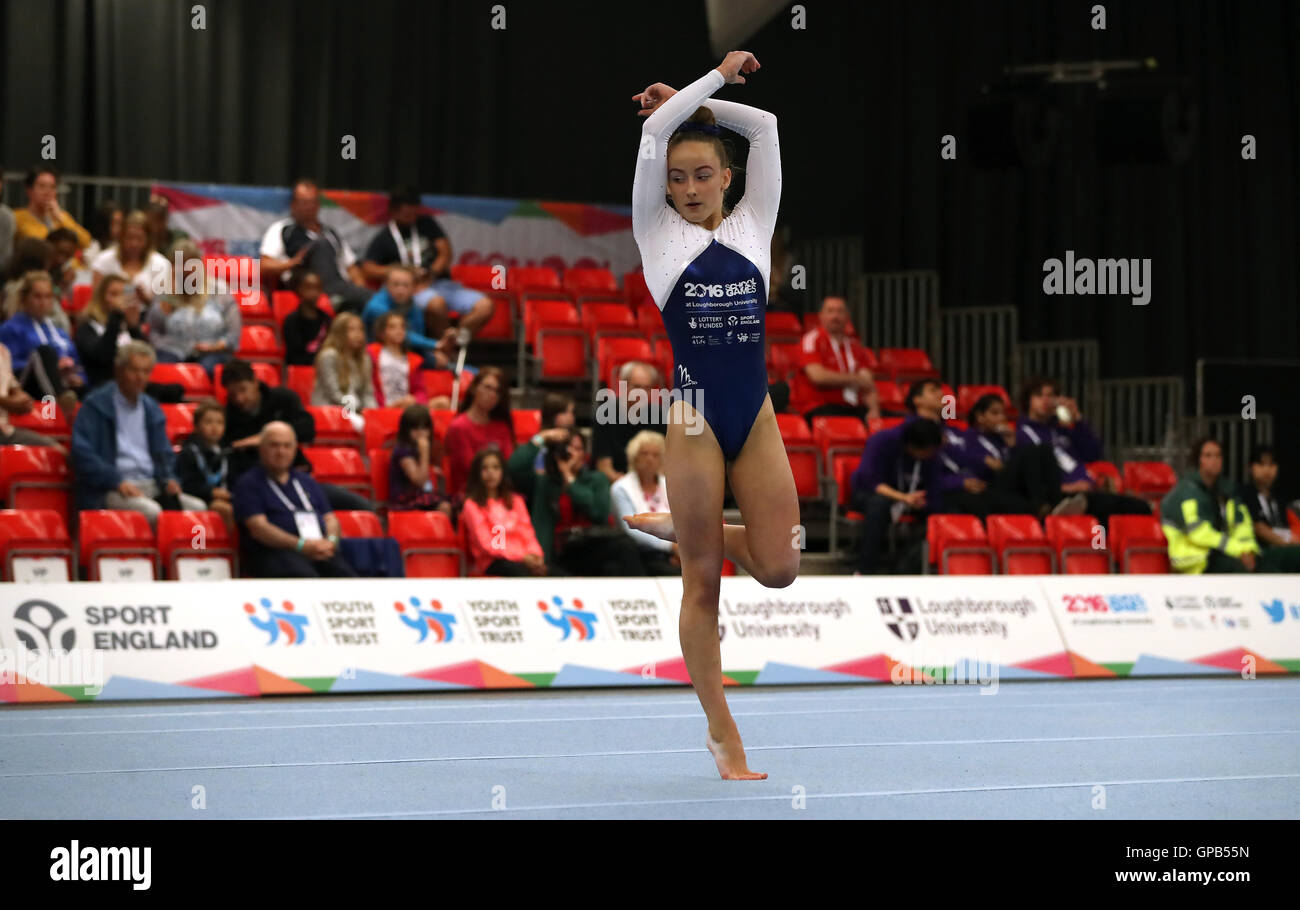 Scotland's Megan Morrison in action on the Floor during the Gymnastics ...