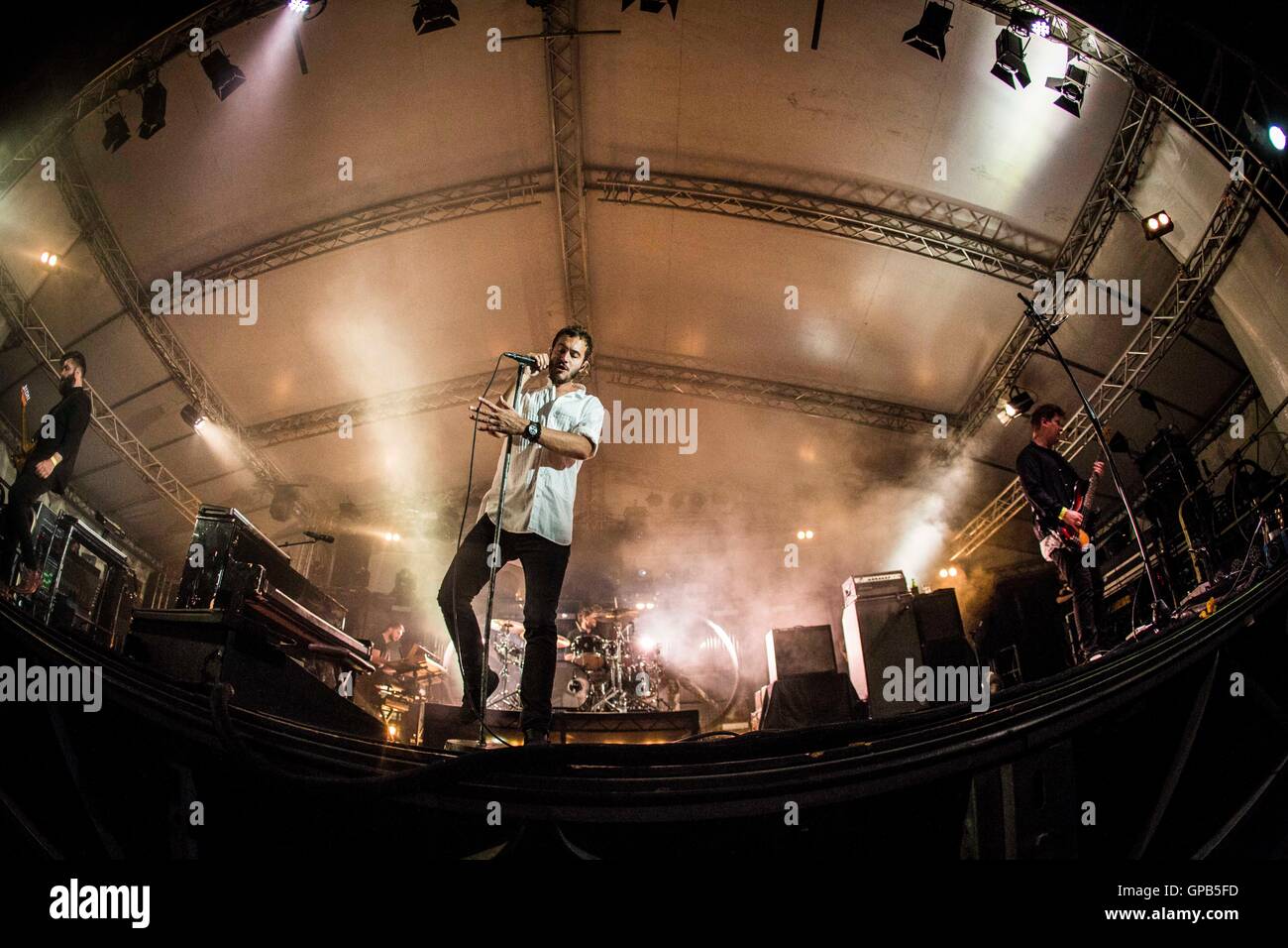 Milan, Italy. 02nd Sep, 2016. The british rock band Editors pictured on ...