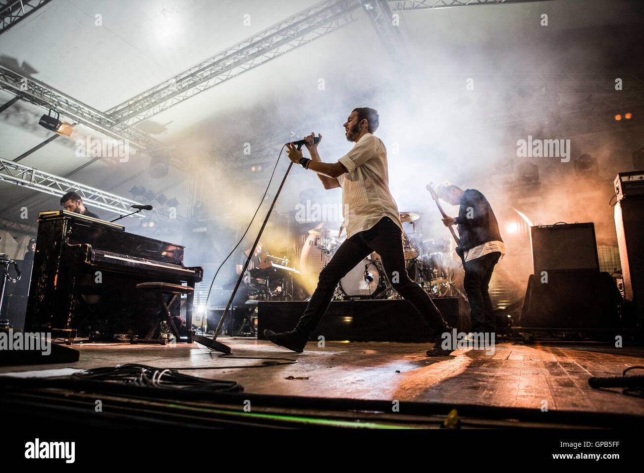 Milan, Italy. 02nd Sep, 2016. The british rock band Editors pictured on ...