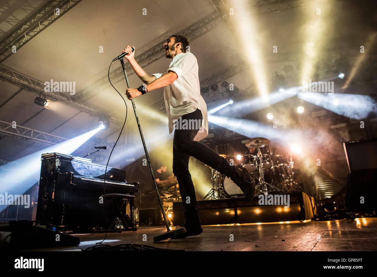 Milan, Italy. 02nd Sep, 2016. The british rock band Editors pictured on ...