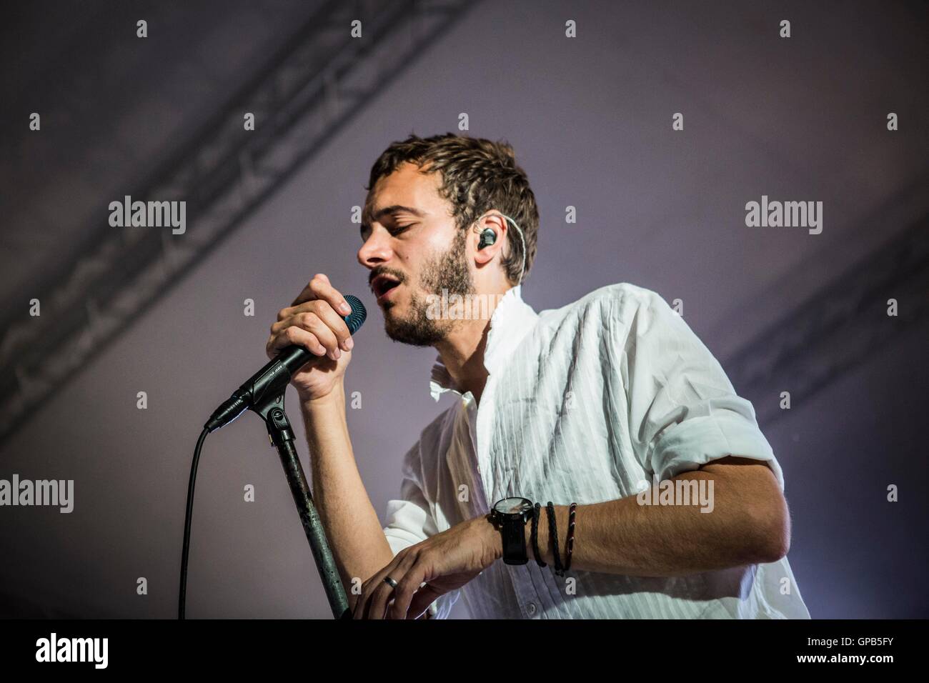Milan, Italy. 02nd Sep, 2016. The british rock band Editors pictured on ...