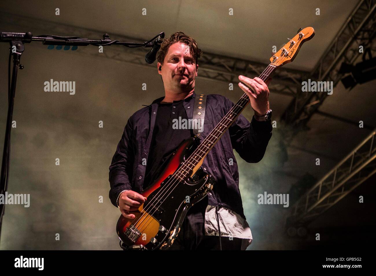 Milan, Italy. 02nd Sep, 2016. The british rock band Editors pictured on ...