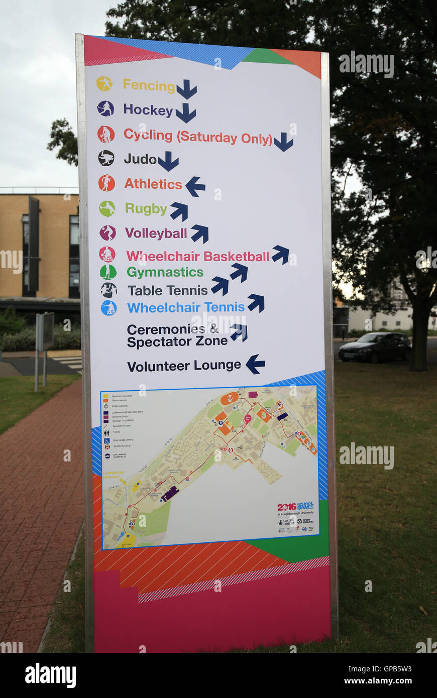 School games gv branding signage sign map hi-res stock photography and ...