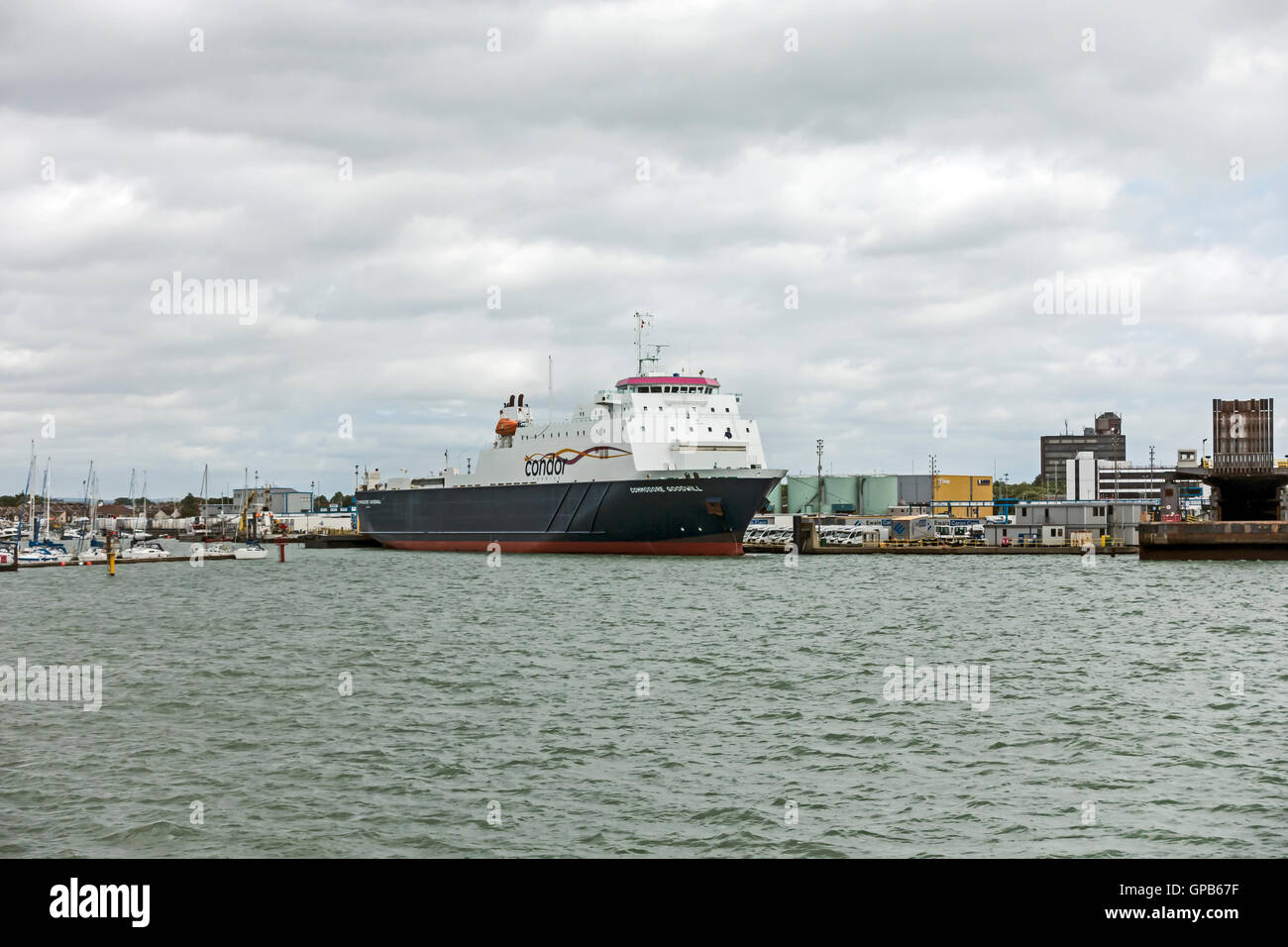 Condor Ferries Commodore Goodwill moored in Portsmouth harbour ...