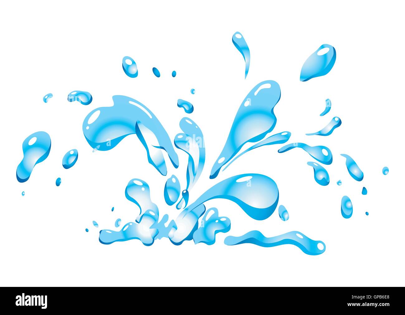 Drop water sphere splash Stock Vector Images - Alamy
