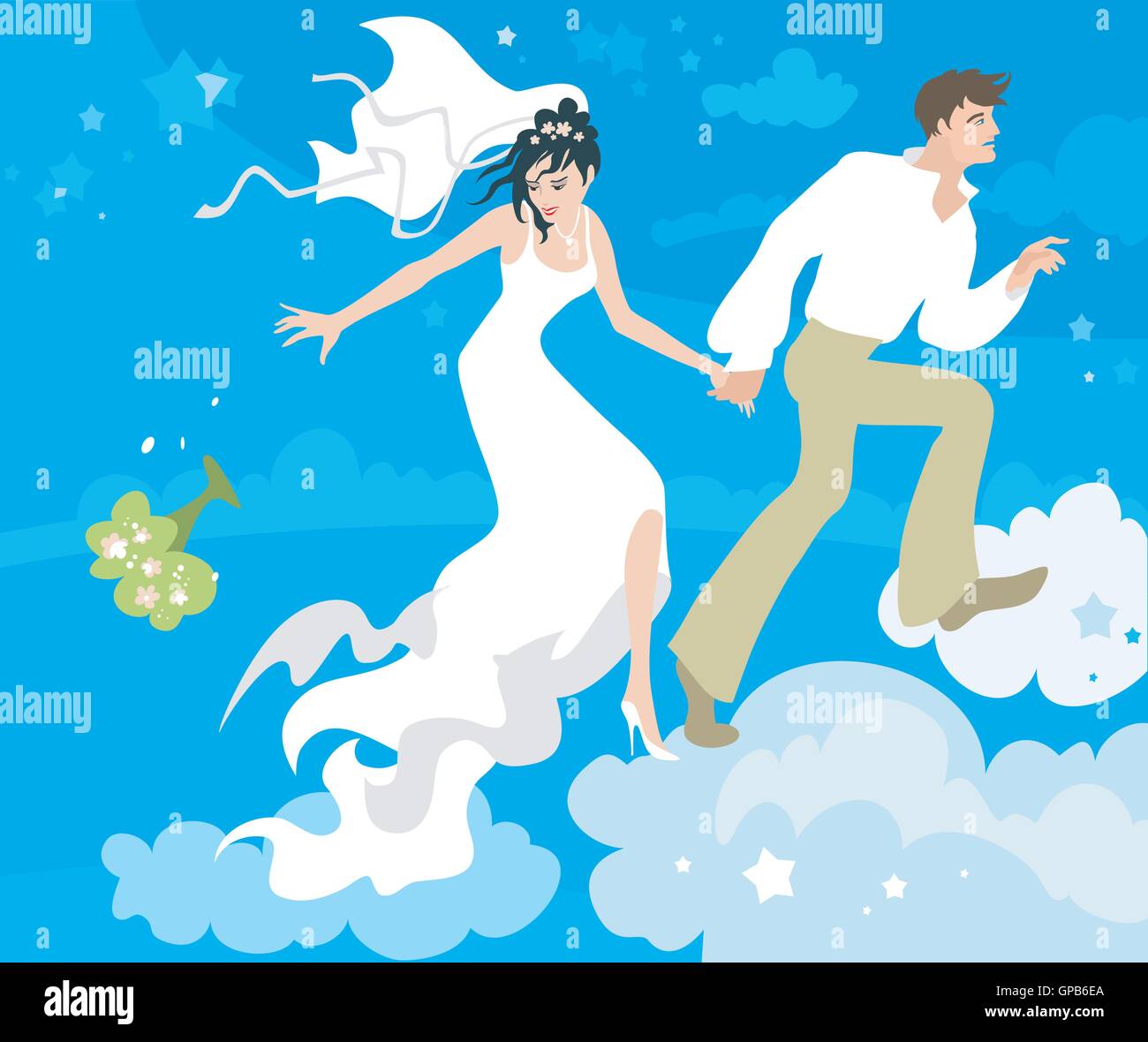 on cloud nine Stock Vector Image & Art - Alamy