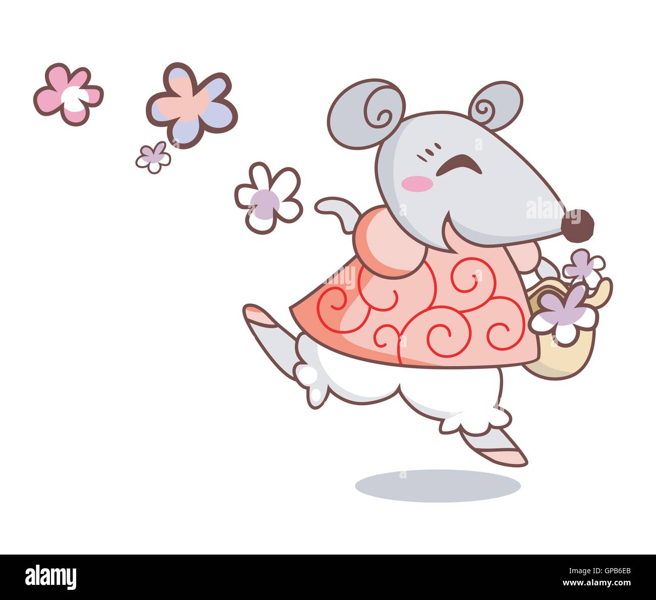 Mouse flower Stock Vector Images - Alamy