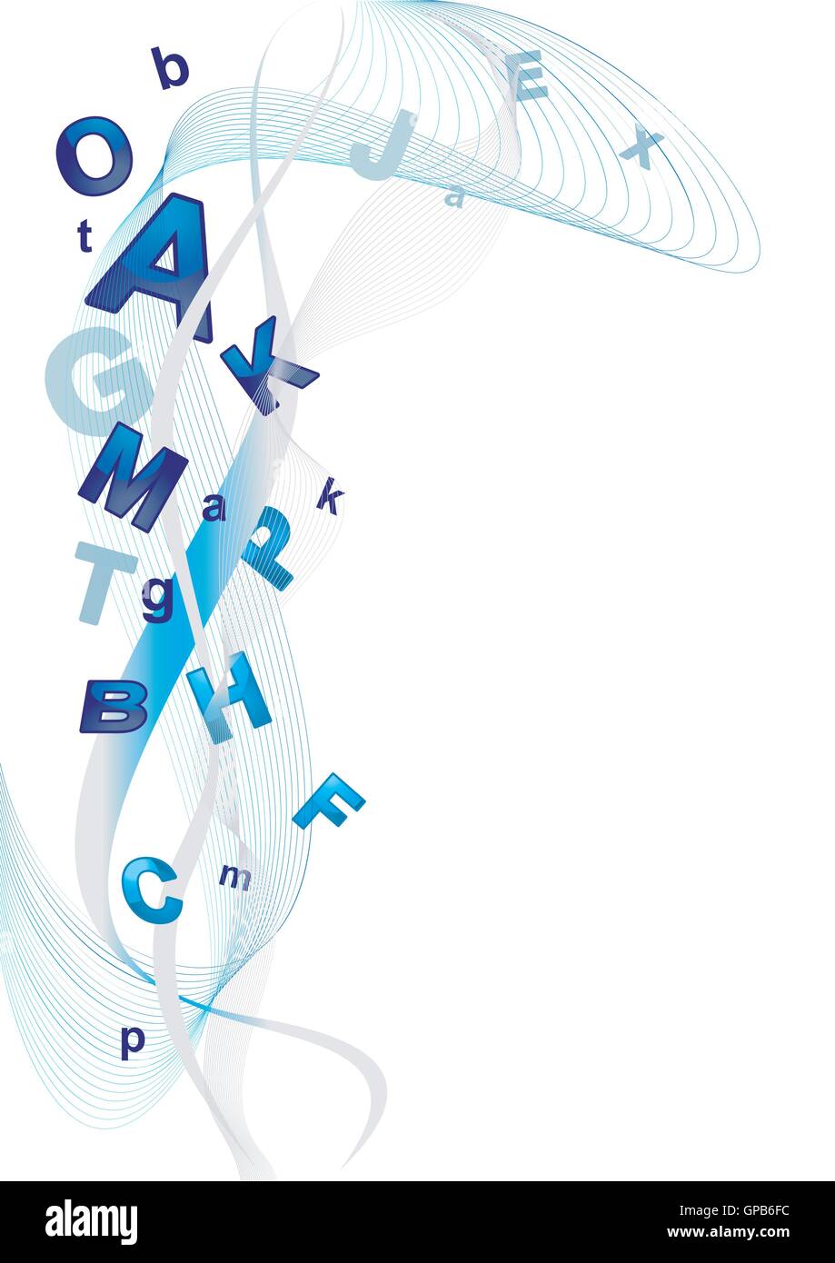 abstract background with letters Stock Vector Image & Art - Alamy