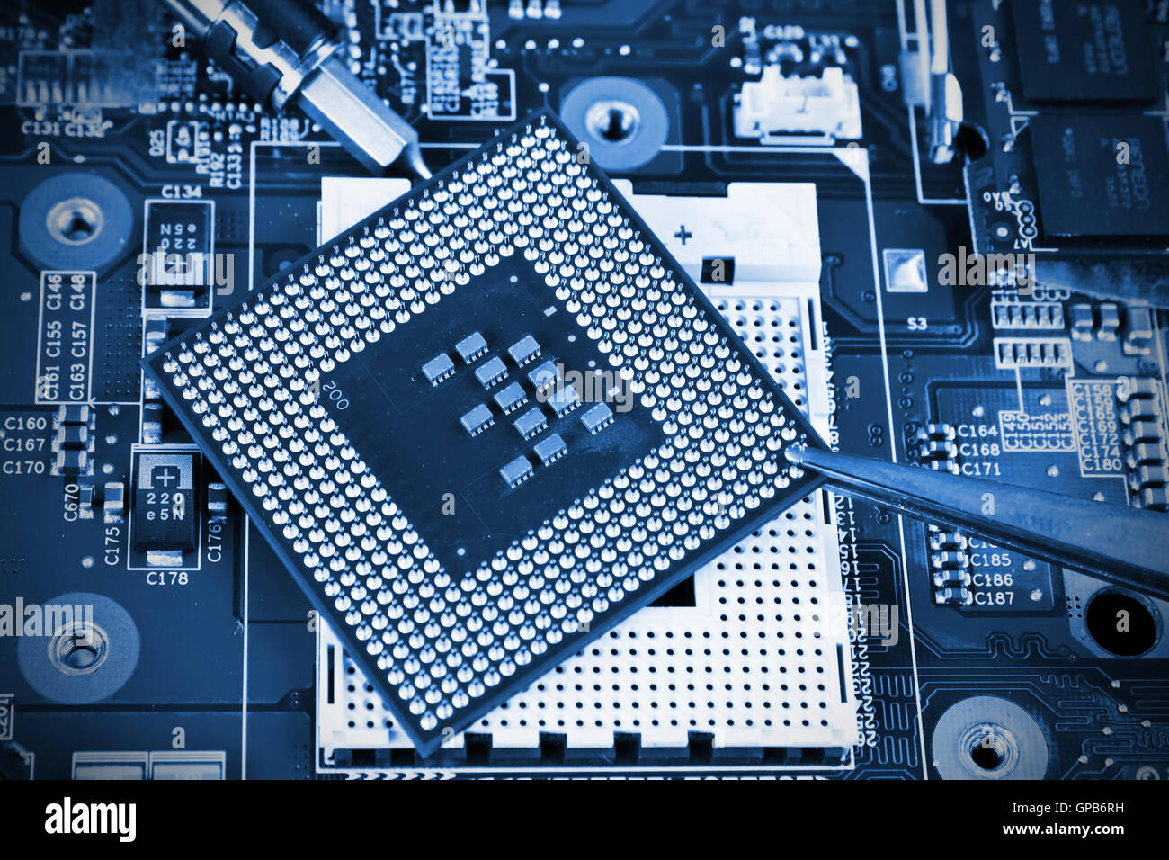 Closeup circuit board hi-res stock photography and images - Alamy