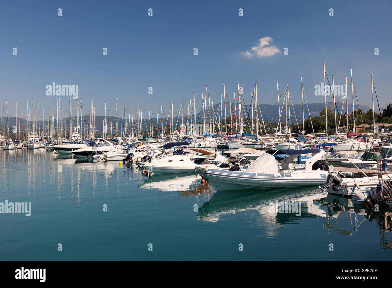 Gouvia Marina, Corfu, Greece Stock Photo - Alamy