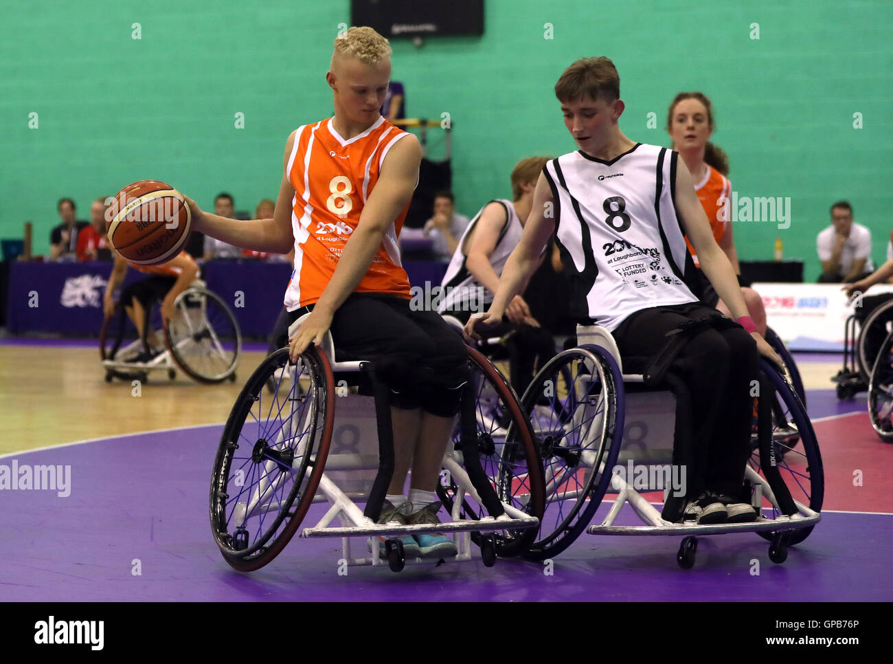 England Central's Cameron Swan and England North's Tom Barnes in action ...