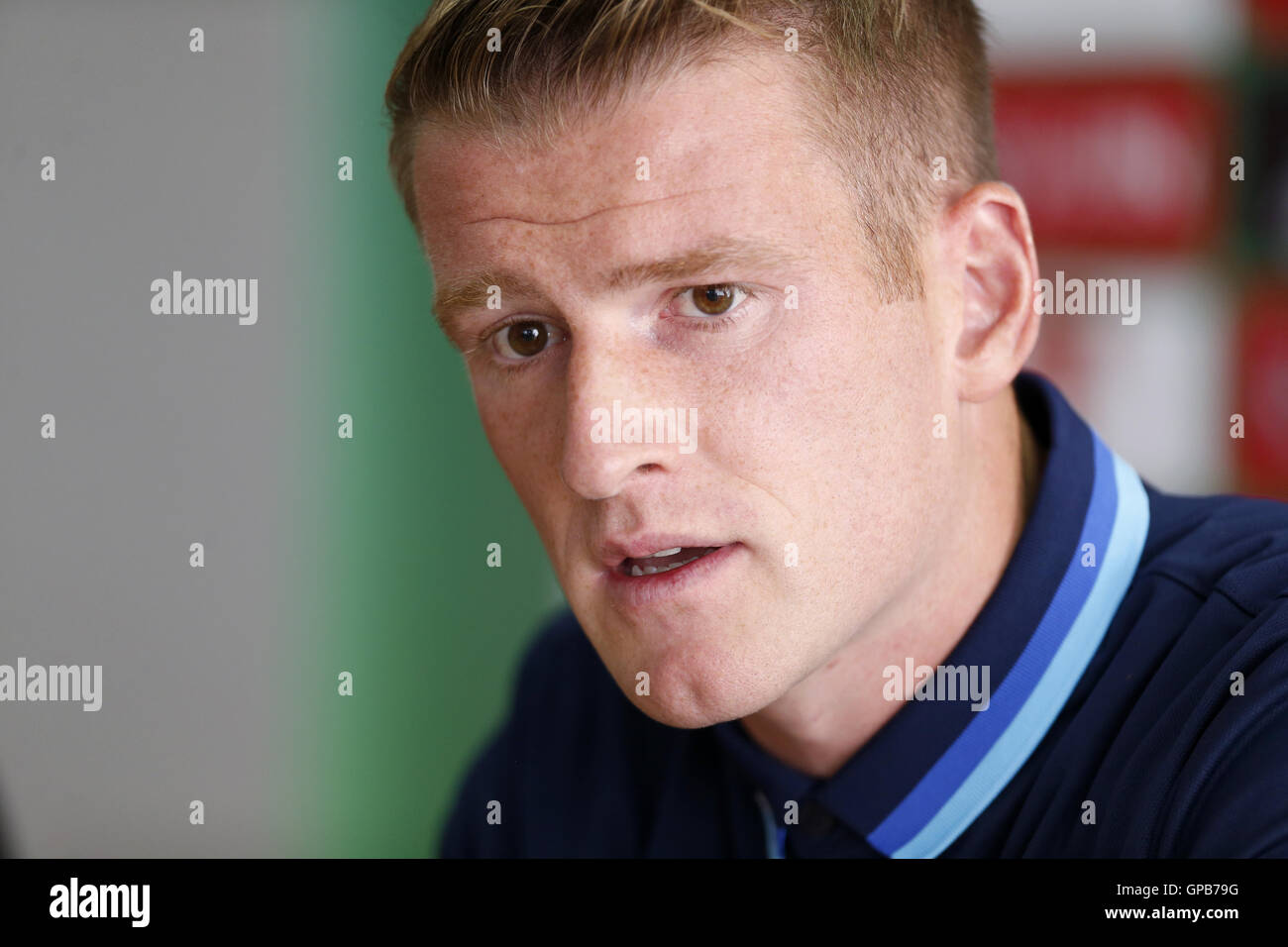Northern Ireland captain Steven Davis during a press conference at the ...