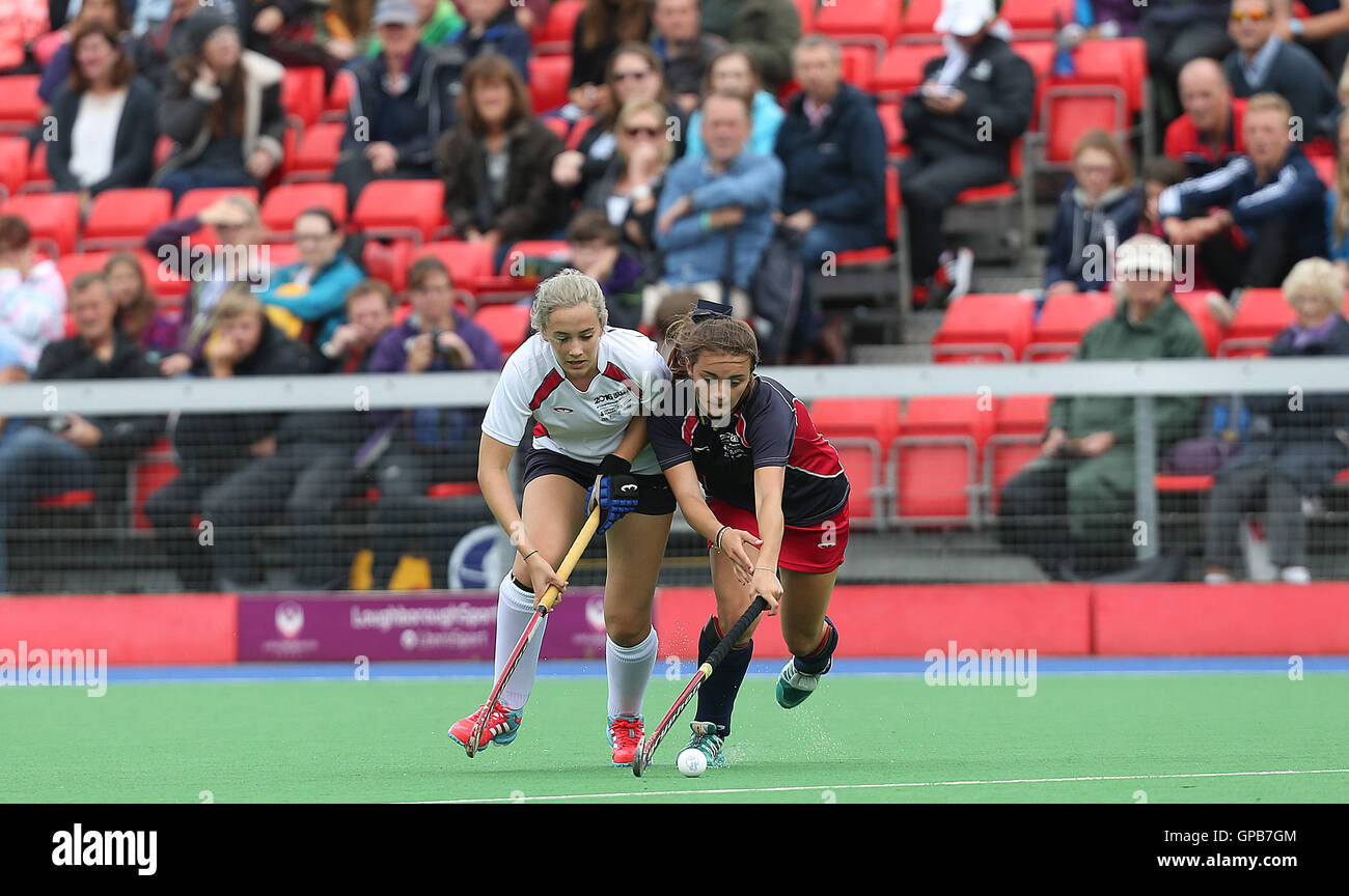 England Blues Sophie Tait and England Whites Rosie Campion during the ...