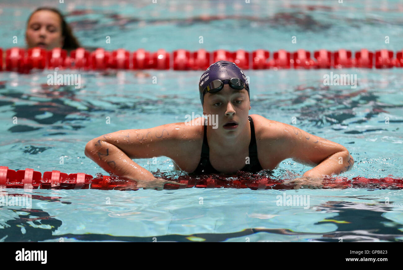 Lexie Waller, Scotland SE competes in the Girls 200m Backstroke during ...