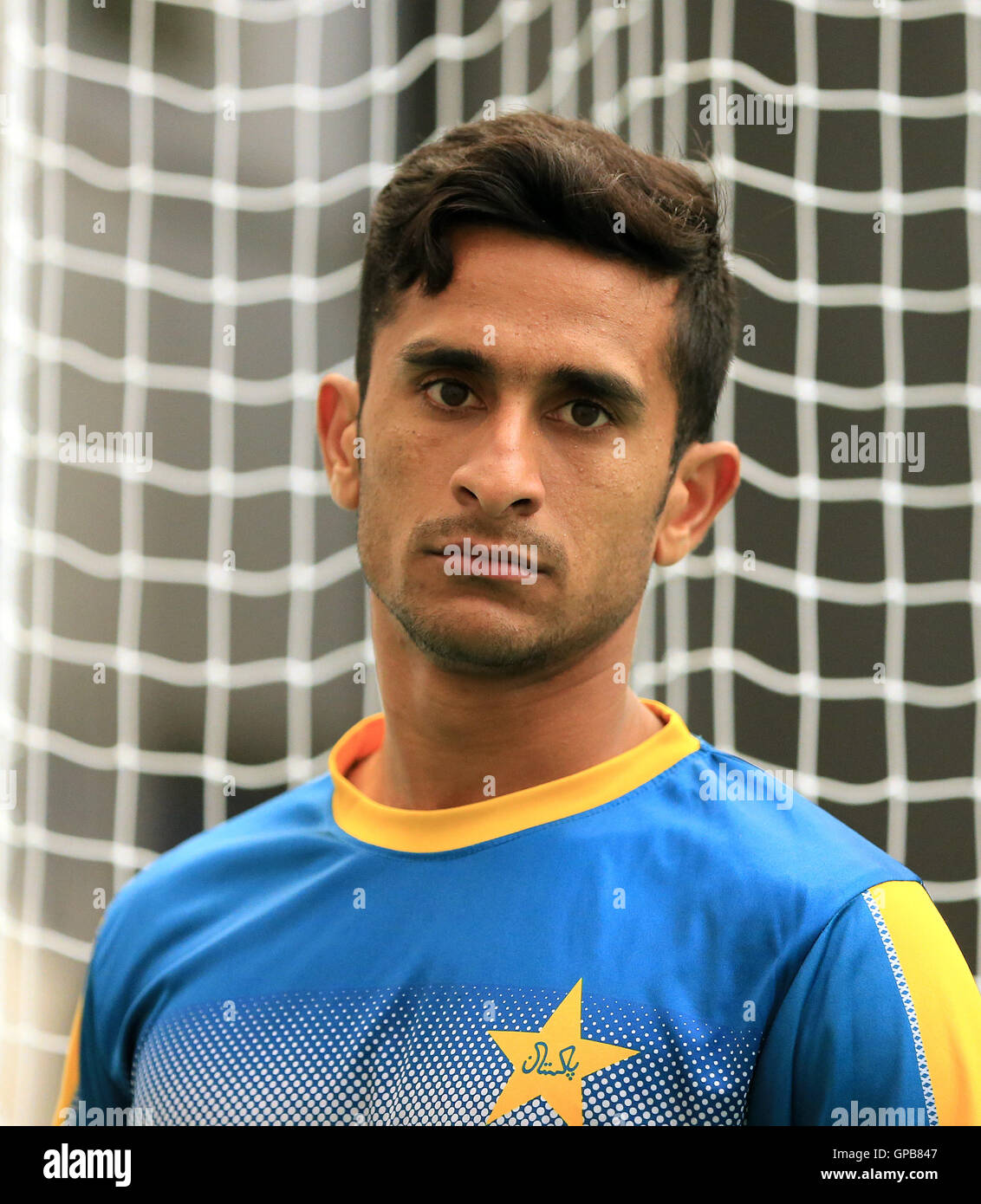 Pakistan's Hasan Ali during a nets session at the SSE SWALEC Stadium ...