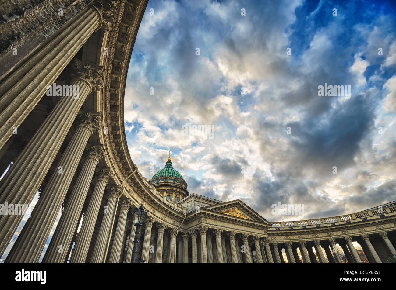 Column gallery of Kazan Cathedral, St. Petersburg, Russia Stock Photo - Alamy