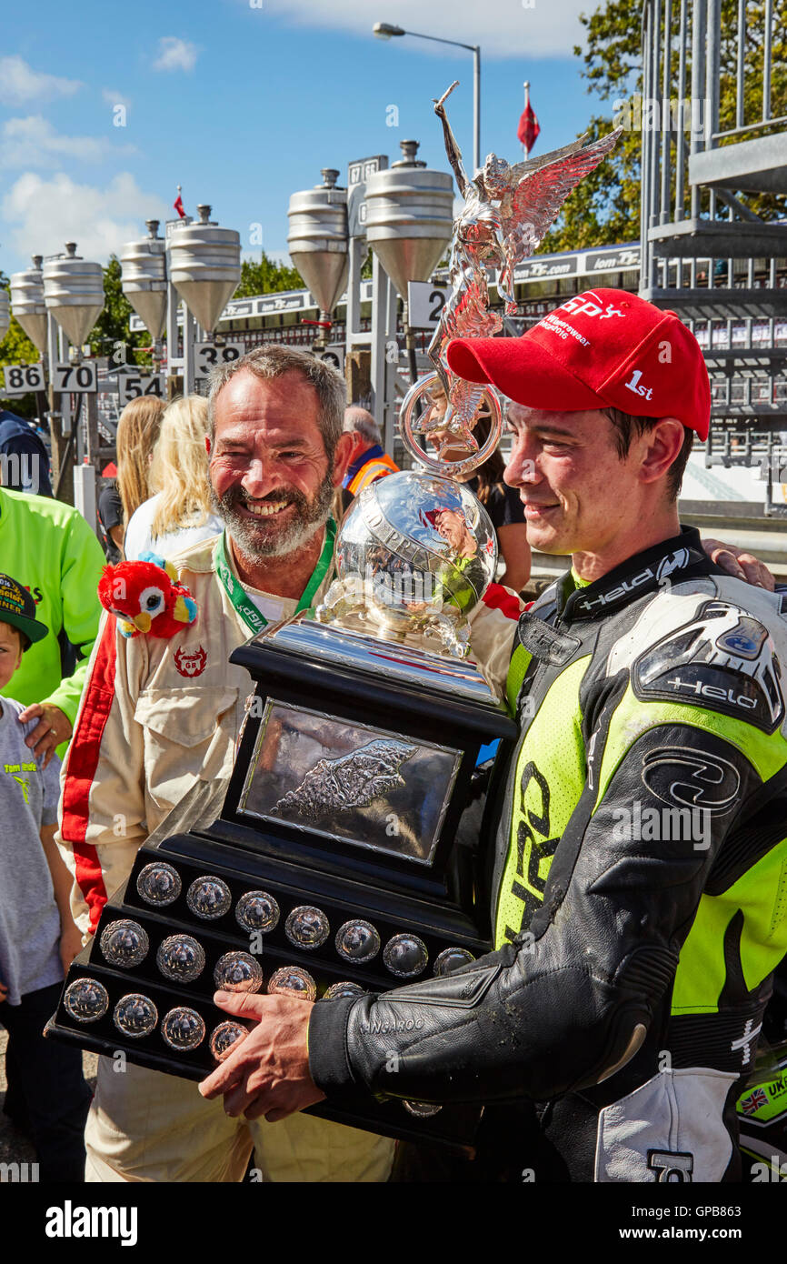 Father son holding trophy hi-res stock photography and images - Alamy