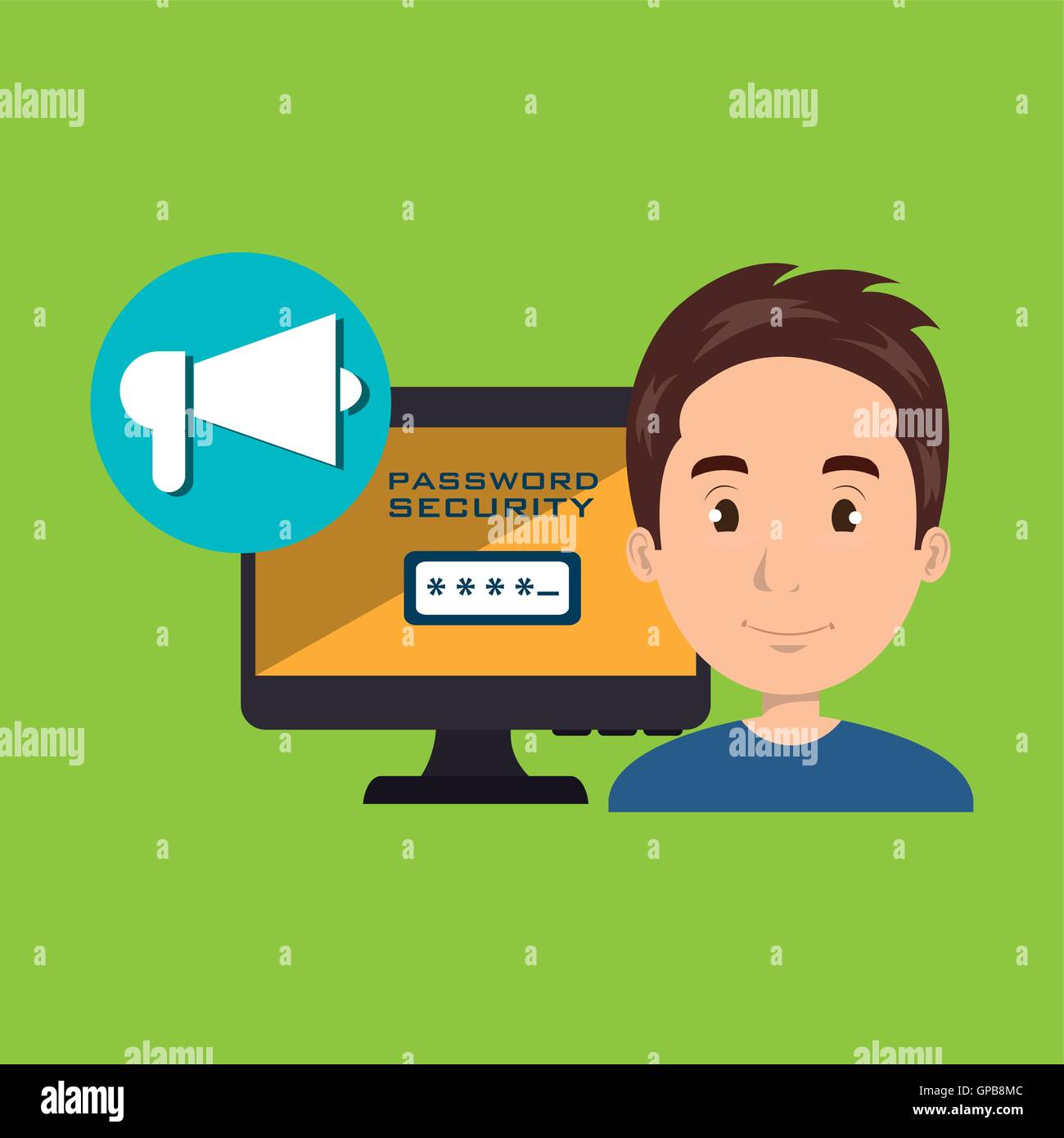 Computer programer man Stock Vector Images - Alamy