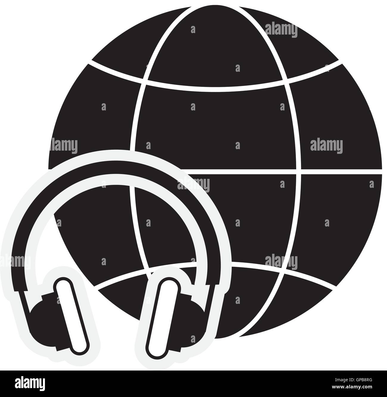 Audio speaker map Stock Vector Images - Alamy