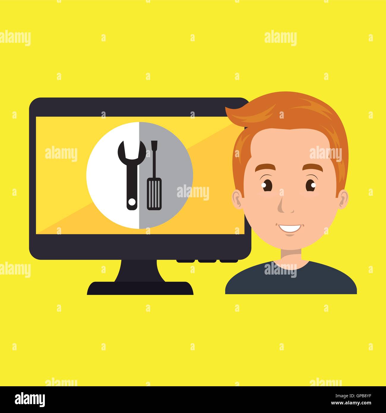 man laptop screen Stock Vector Image & Art - Alamy