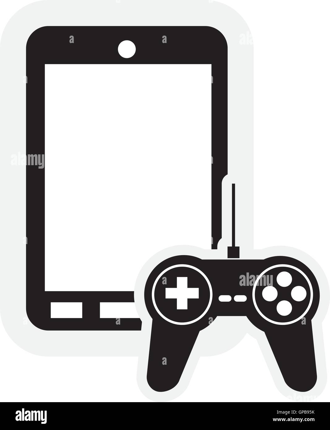cellphone and game controller icon Stock Vector Image & Art - Alamy
