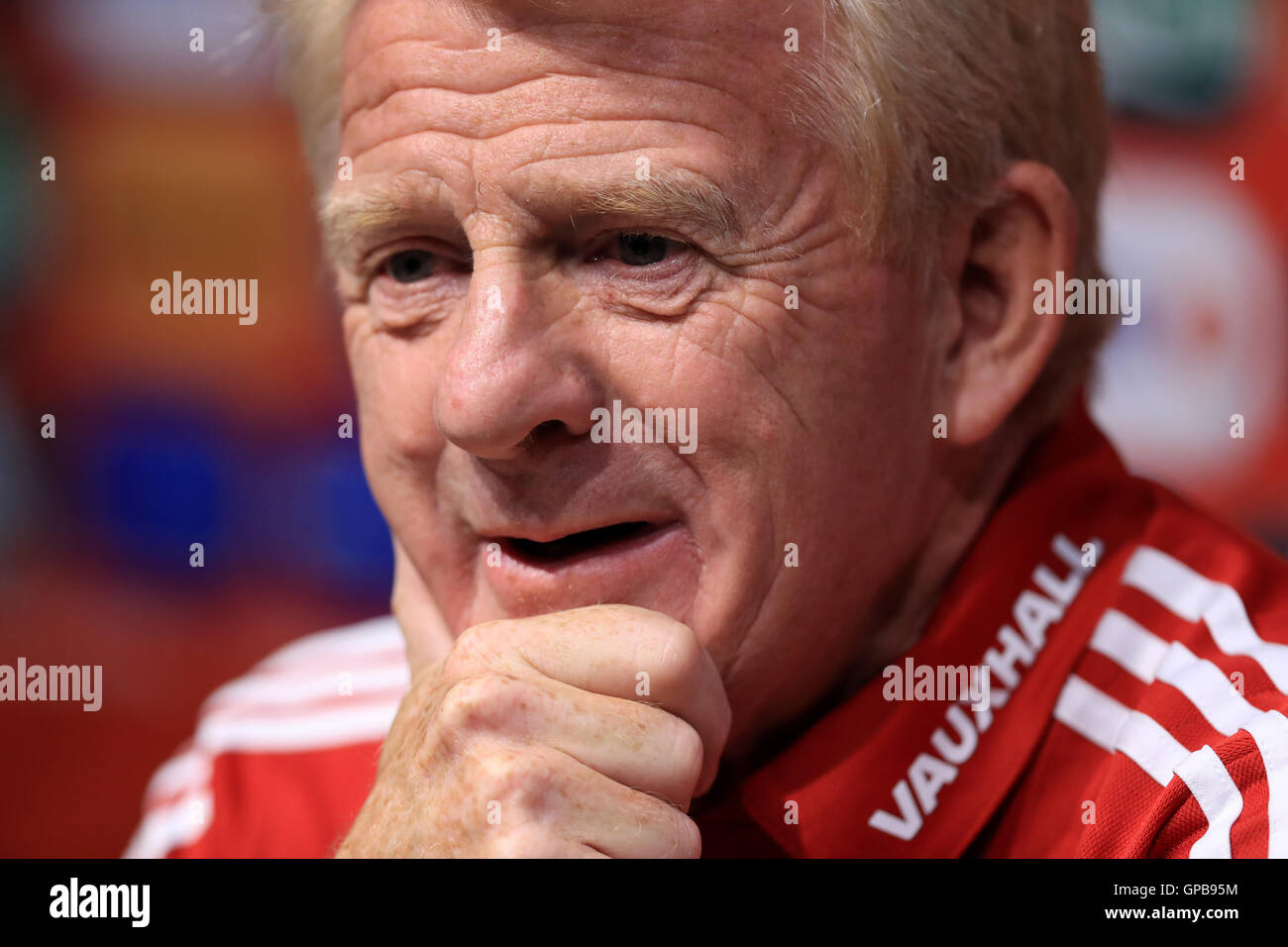 Scotland manager Gordon Strachan during a press conference at the Ta ...
