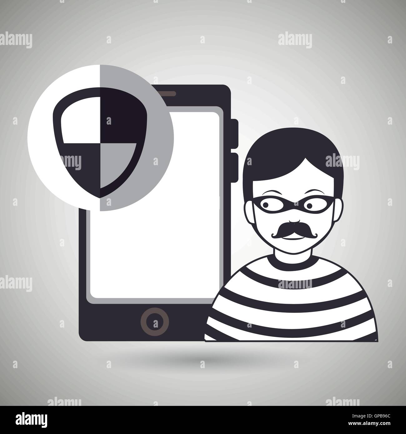 smartphone security protection hacker Stock Vector Image & Art - Alamy