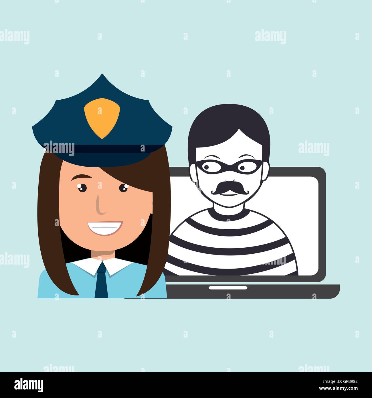 Assaulted police Stock Vector Images - Alamy