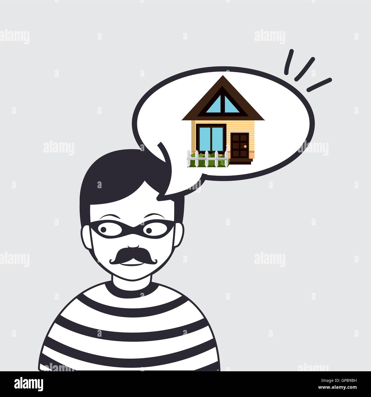 burglar criminal house icon Stock Vector Image & Art - Alamy